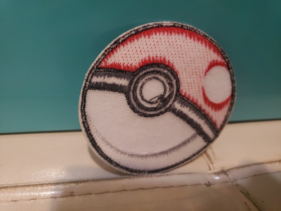 Pokemon PokeBall Embroidered Iron-on Patch | eBay