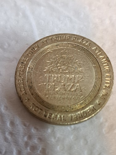 TRUMP Plaza CASINO 50¢ (50 cents) GAMING SLOT COIN/TOKEN - Atlantic ...