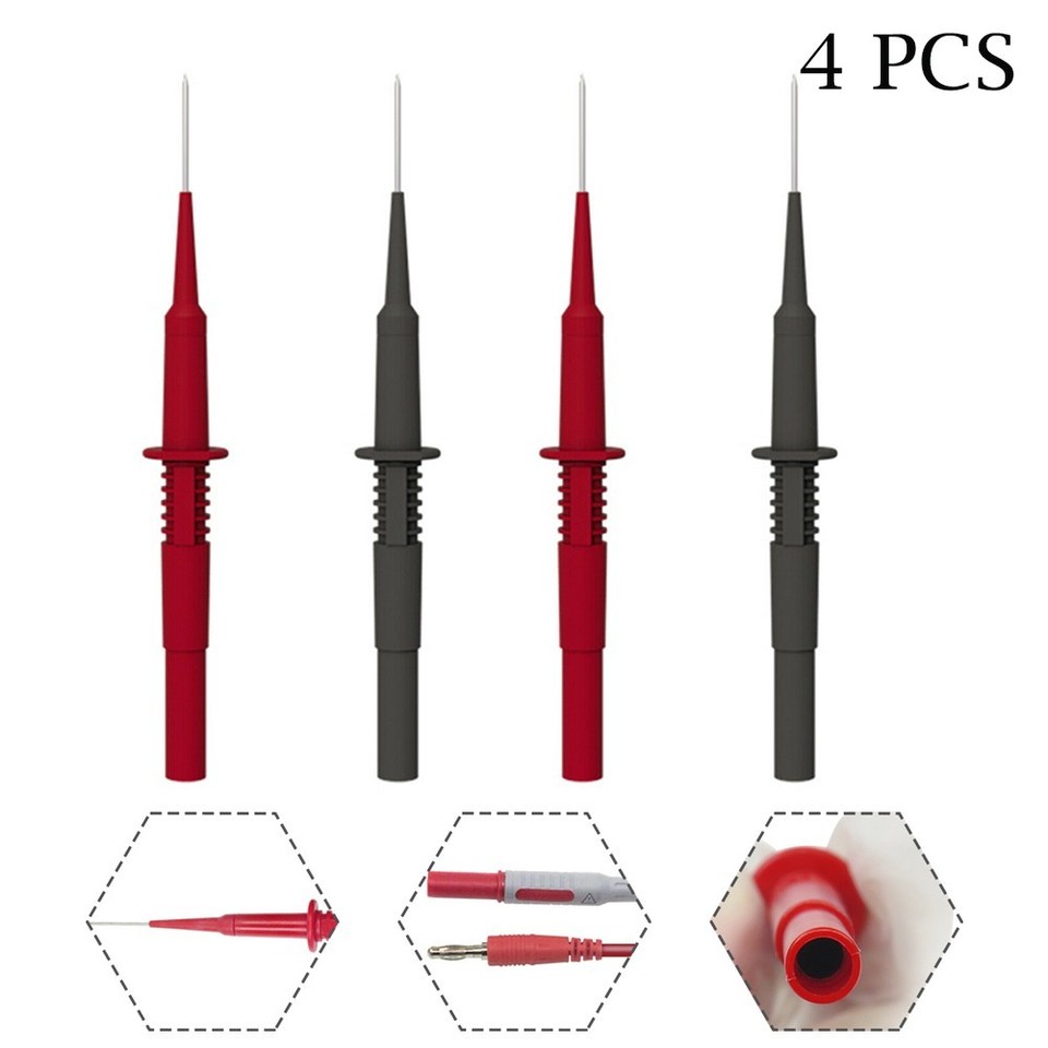 High Quality Test Probes Testing Leads 4PCS Adapter Insulation ...