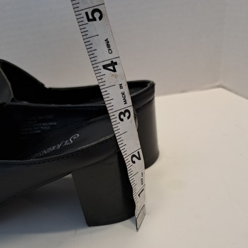 Womans St Johns Bay size 6 Shoes Dress Black Slides slip on no backs ...