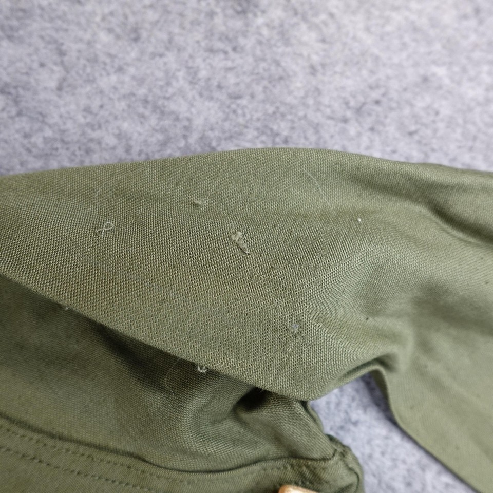 VTG Military Shirt Mens Small Olive OG-107 Sateen 5th Army Patch ...