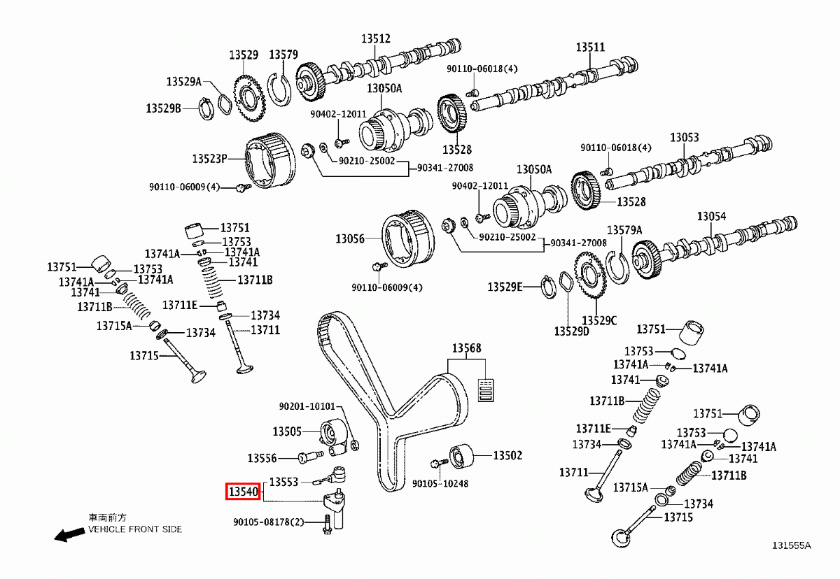Genuine Soarer UZZ32 UZZ31 UZZ30 1UZ Hydraulic Timing Belt Tensioner | eBay
