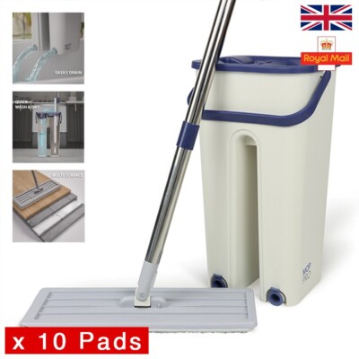 Mop PRO Mop and Bucket Set Multi-Functional Wash & Dry Flat Squeeze 360 ...
