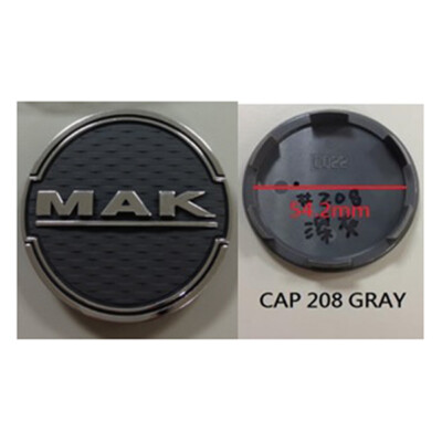 SET 4 CAPS RADKAPPEN C022 60mm FUR MAK ICONA 6.5x16 5x108 MATT TITAN EW ...