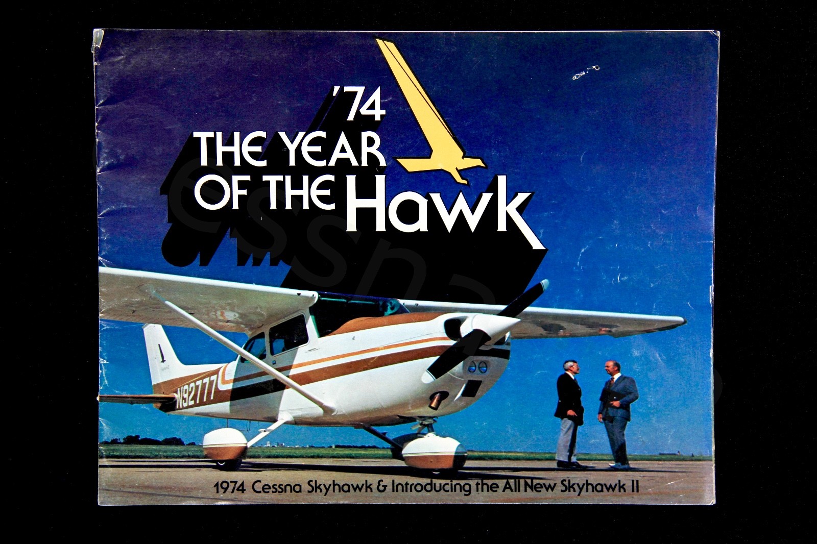 CESSNA 1974 Factory OEM SKYHAWK II Color Brochure Vintage USA 10 Pages ...
