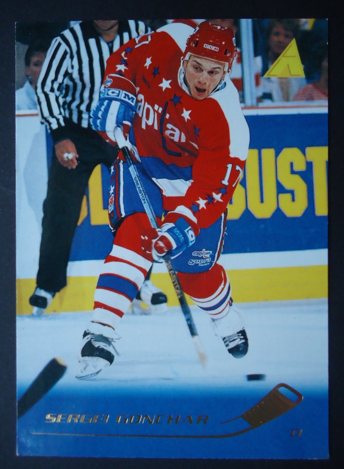 NHL 71 Sergei Gonchar Washington Capitals Pinnacle 1995/96 (6,4 x 8,9 ...