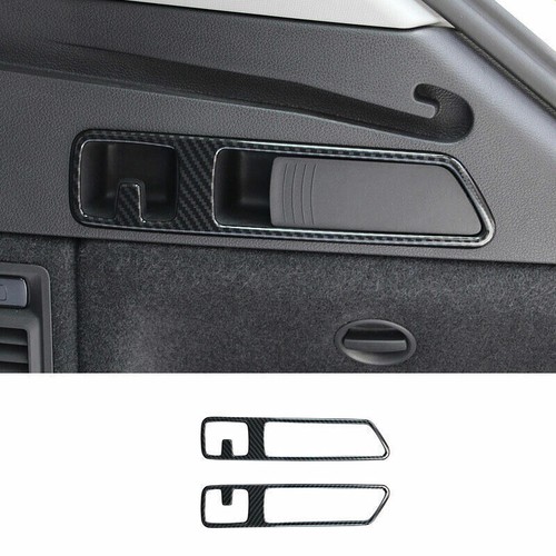 For Audi Q5 2018-2023 Carbon Fiber Textured Rear Seat Adjustment Frame ...
