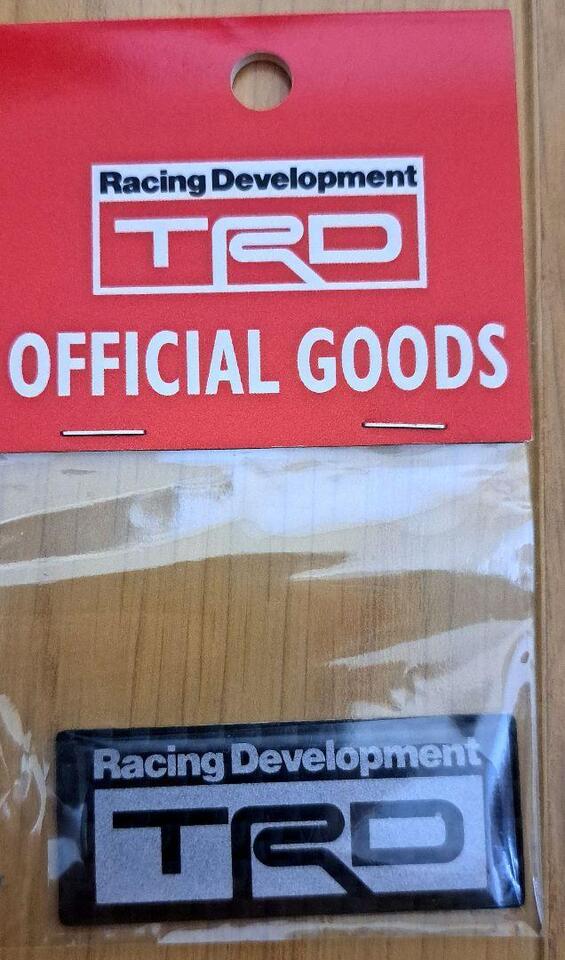 TRD Official Merchandise TOYOTA RACING DEVELOPMENT Carbon sticker small ...
