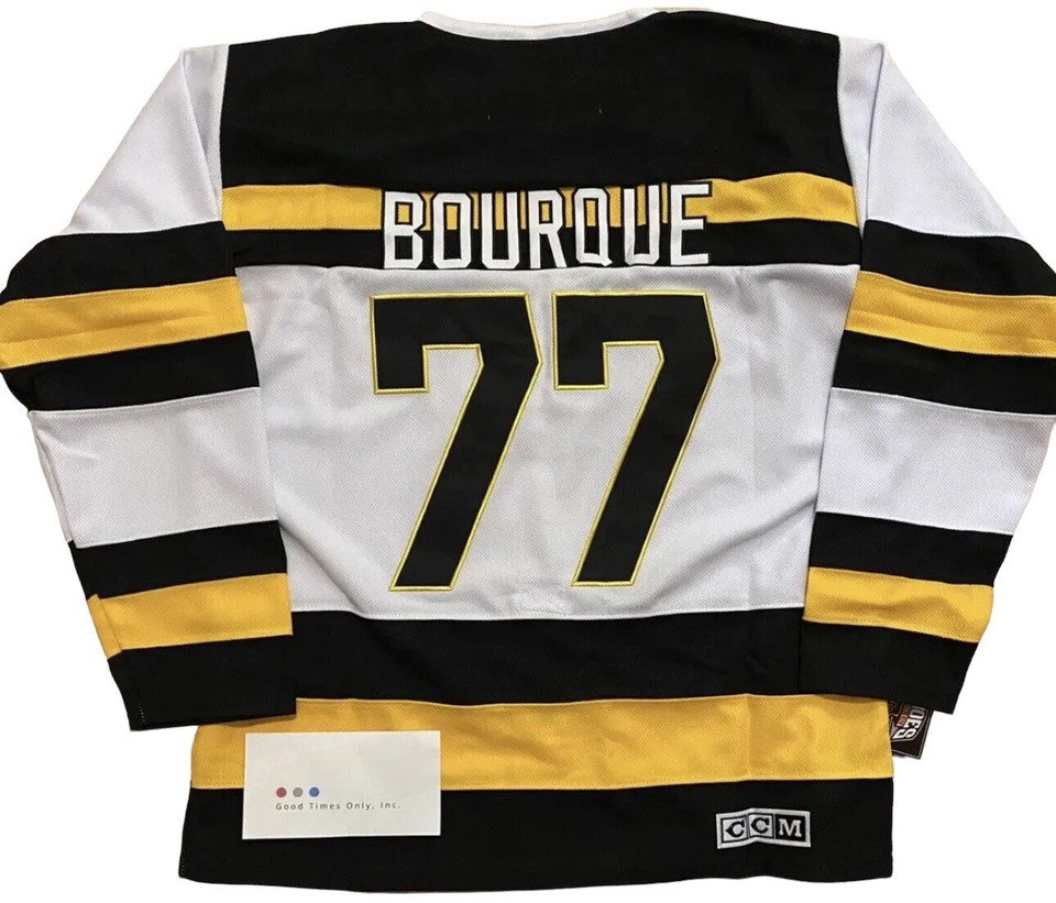 Boston Bruins Ray Bourque 1992 Vintage CCM 75th White Jersey (Men's ...