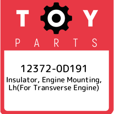 12372-0D191 Toyota Insulator, engine mounting, lh(for transverse engine ...