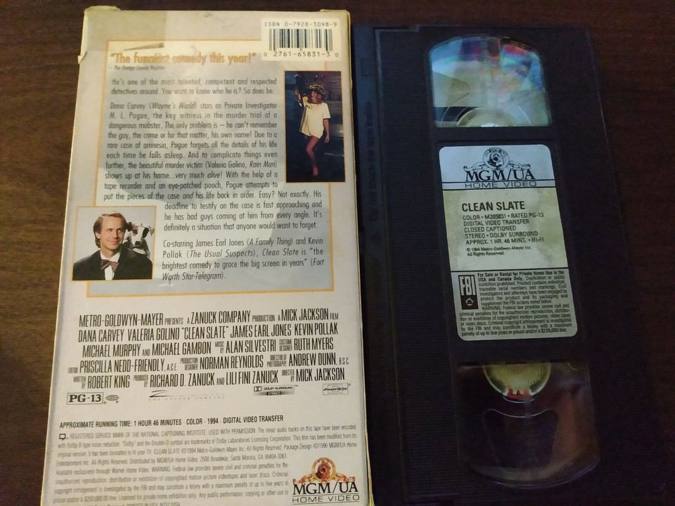 Clean Slate (VHS, 1996)Used. | eBay