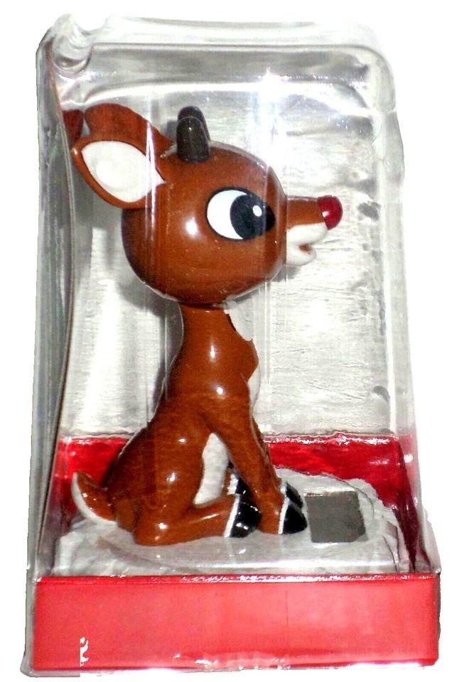 RUDOLPH THE RED NOSED REINDEER 60TH ANNIVERSARY - SOLAR BOBBLE HEAD ...