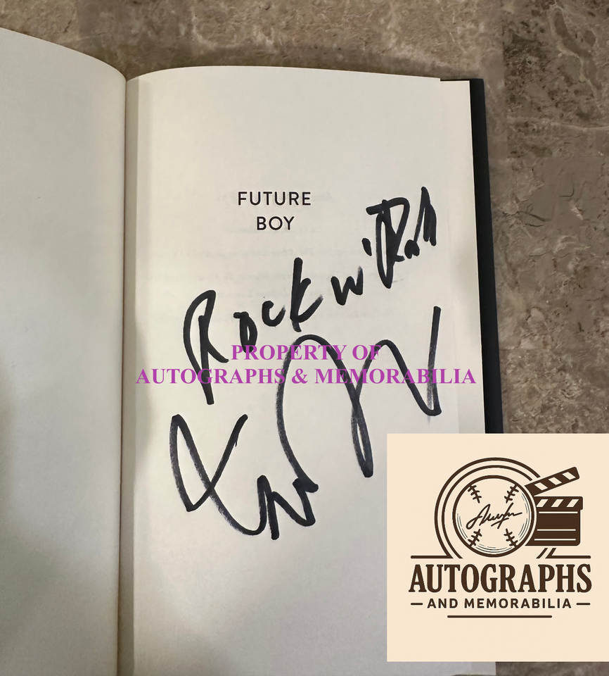 Michael J Fox Signed Future Boy + “Rock n Roll” Inscription! Ultra Rare ...