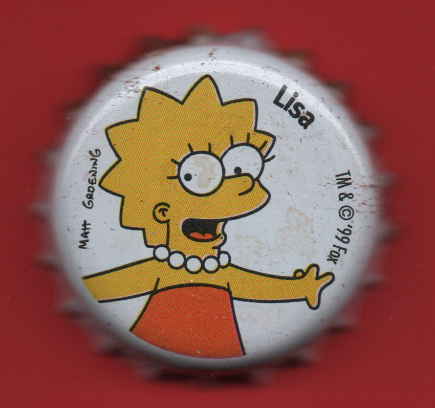 TAPPO CORONA SIMPSON LISA 2 SUCCHI YOGA CAP-CROWN-KRONKORKEN-CAPSULE | eBay