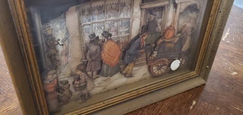 Anton Pieck 3D Shadow Box, Gold Gilt Frame, | eBay