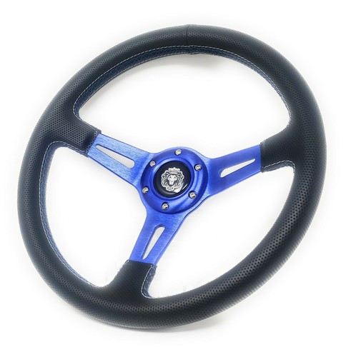 Ez-go POLARIS Ranger Blue steering wheel golf cart W/ Adapter 3 spoke ...
