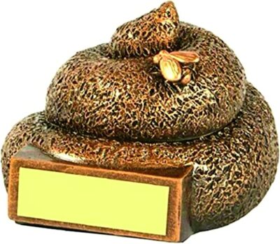 Dog Poo Loser Fun Poop Solid Resin Trophy Award 70mm Free Engraving ...
