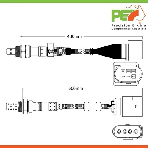 2x New * OEM * Pre-Cat & Post-Cat Oxygen Sensors For Volkswagen Polo 1 ...