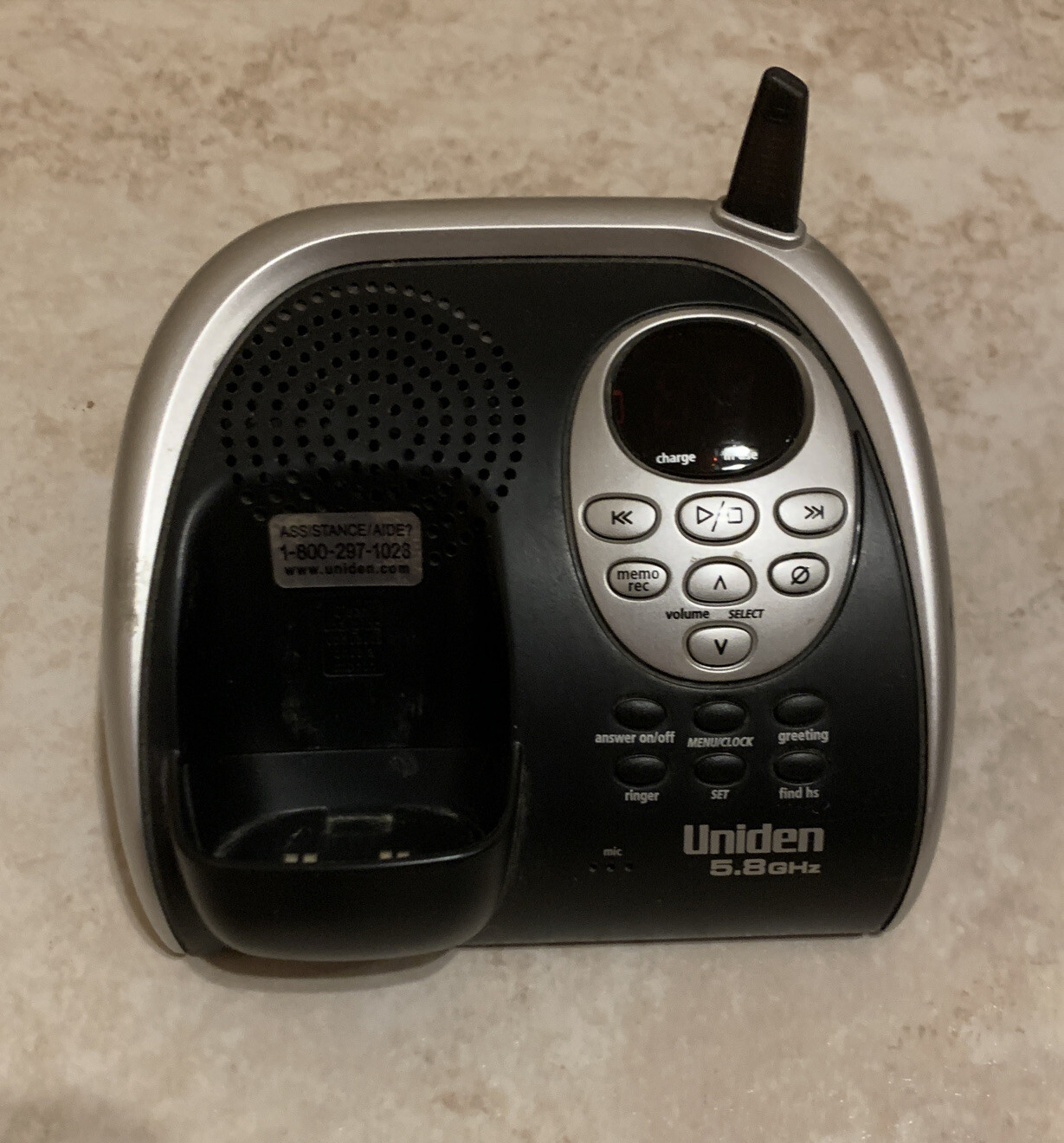 Uniden EXAI5580 5.8 GHz Single Line Cordless Phone for sale online | eBay