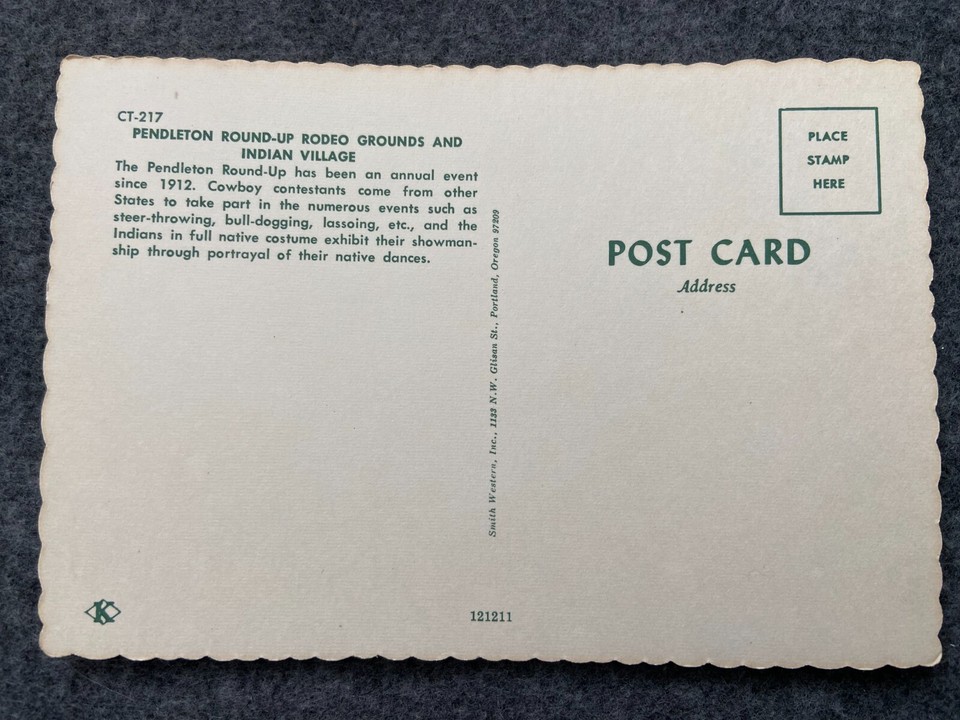 Pendleton Round Up Rodeo Grounds and Indian Village Vintage Postcard | eBay