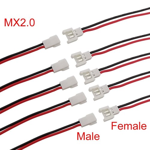 Male Female Plug Socket Cable Wire Connector 150mm 10/20Pc MX JST Pitch ...