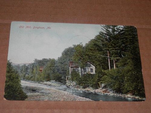 BINGHAM MAINE - 1908 POSTCARD - OLD MILL | eBay