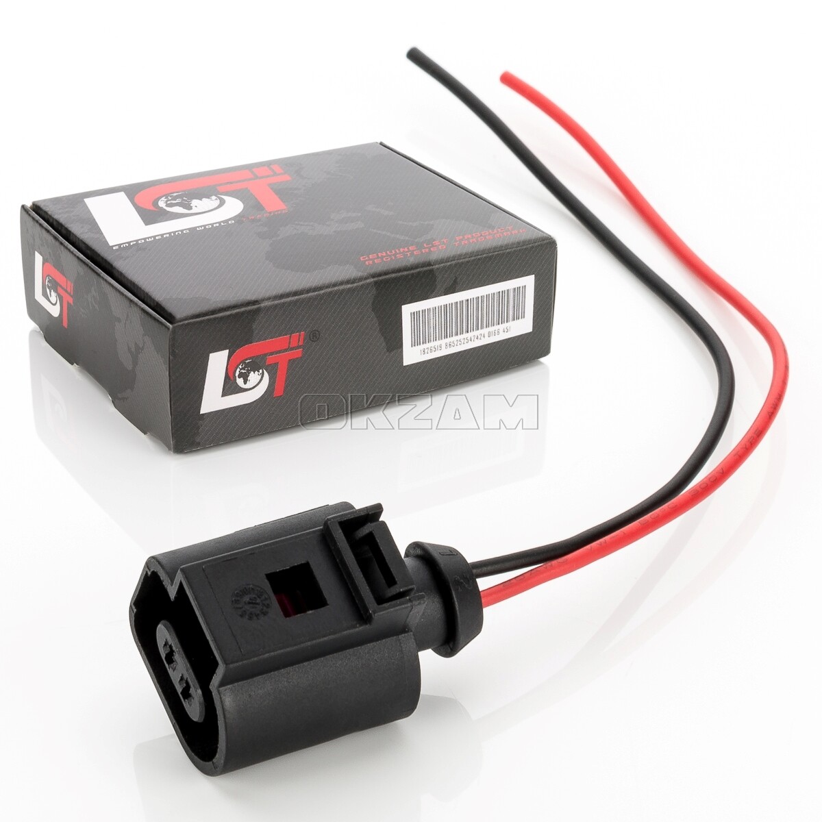 Plug Connector 2-polig Repair Cable Loom Number Plate Light Female for ...