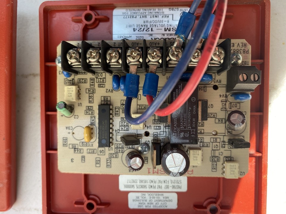 Wheelock DSM-12/24-R Dual Sync Fire Alarm Module - Red 786697263743 | eBay