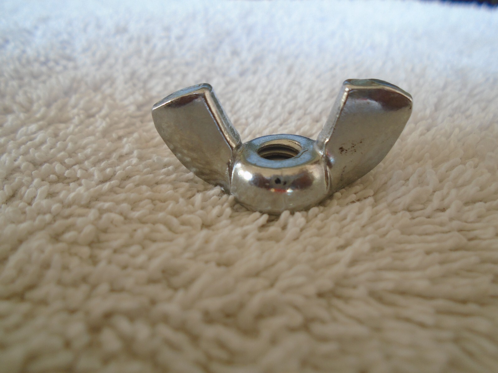 (1) VINTAGE 1960's LUDWIG CHROME MEDIUM WING NUT 1/4"-20 THREAD-NOS ...