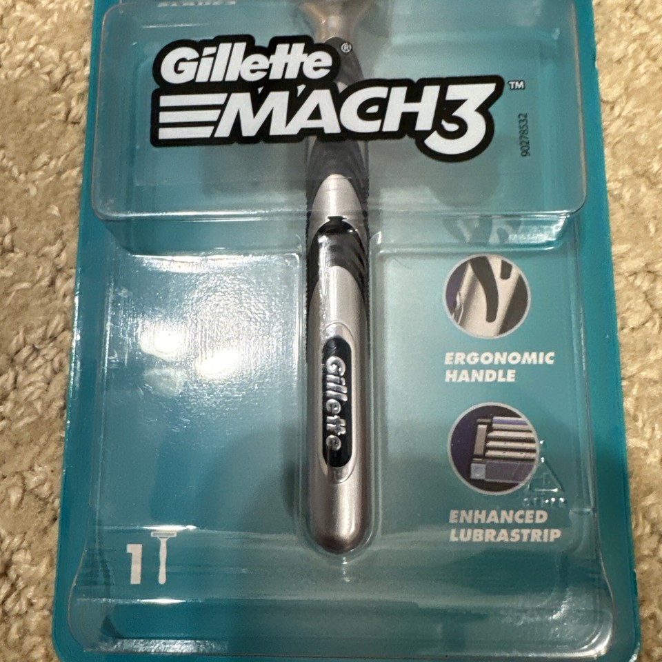 Gillette Mach 3 Handle + 1 Cartridge Starter Pack - NEW - US SELLER | eBay