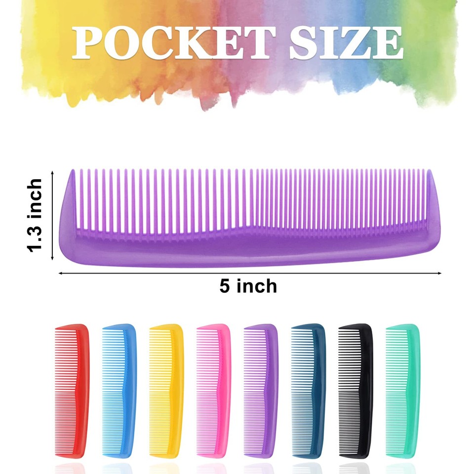 100 Pack Combs Individually Wrapped, Pocket Combs In Bulk, Bulk Combs ...