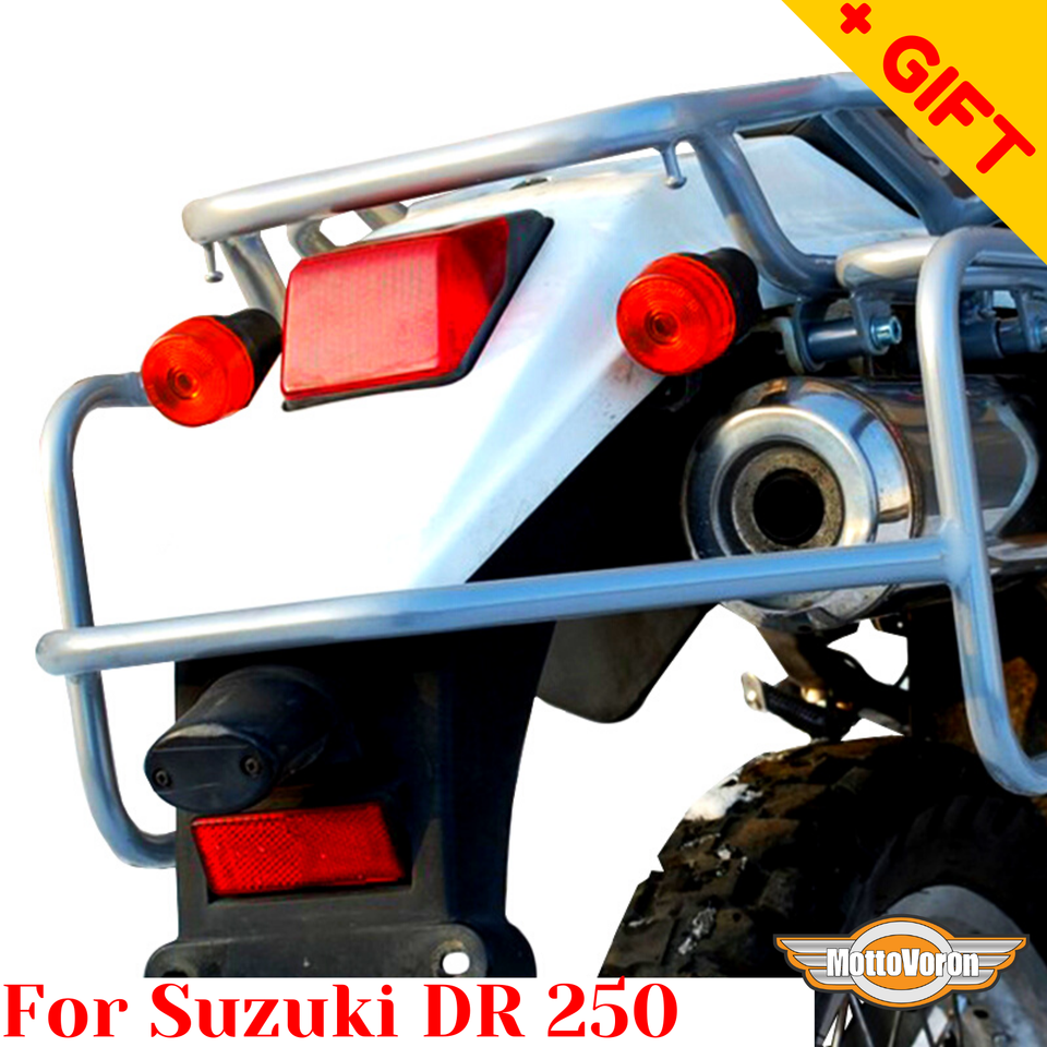 For Suzuki DR 250 Side carrier DR 250 Pannier rack for cases or bags ...
