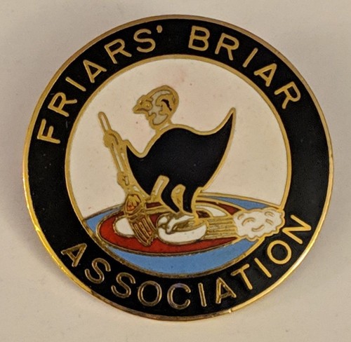 Vintage Friar's Briar Association Curling Lapel Pin Clergy Bonspiel ...