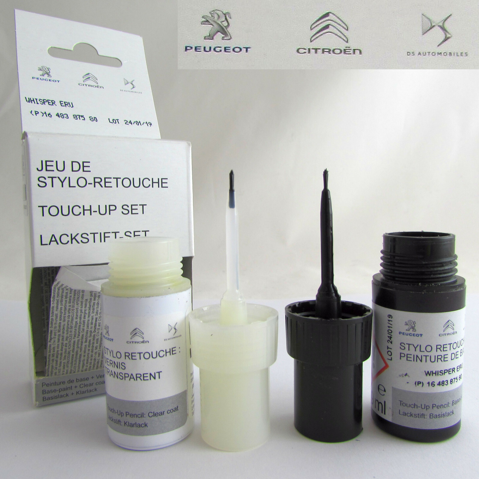 Original PEUGEOT,Citroen, DS Lackstift Set 2x 9 ml Ardent Rot - KJF ...
