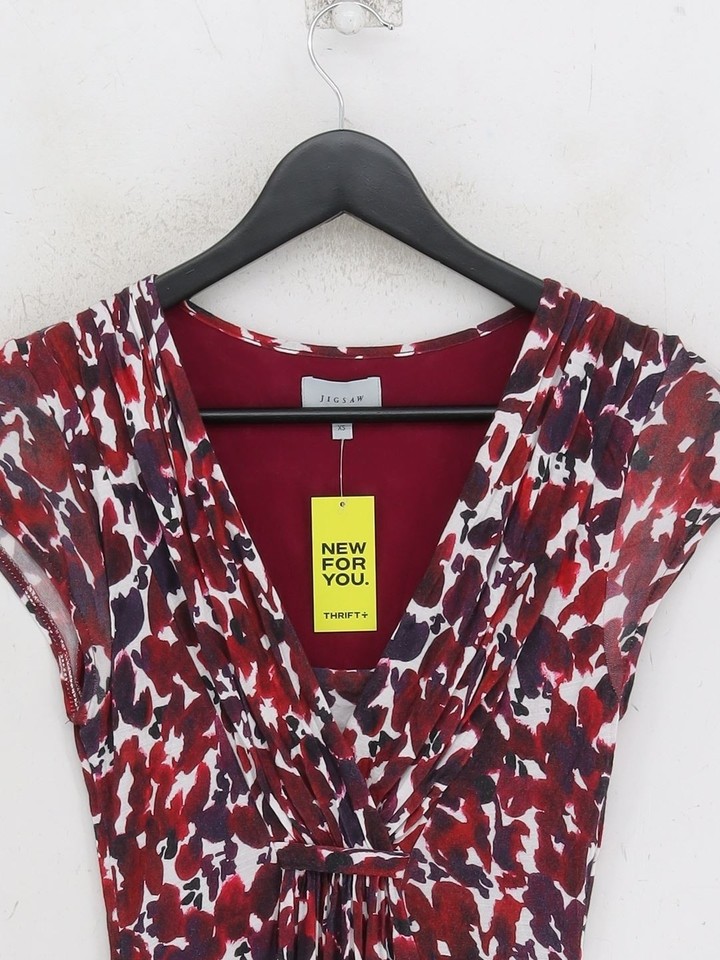 Jigsaw A-Line Midi Dress XS in Multi | eBay