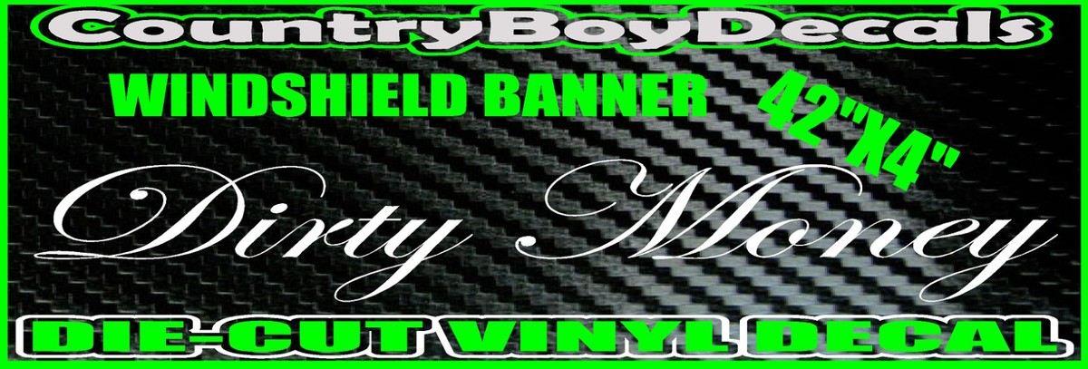 Dirty Money Sticker