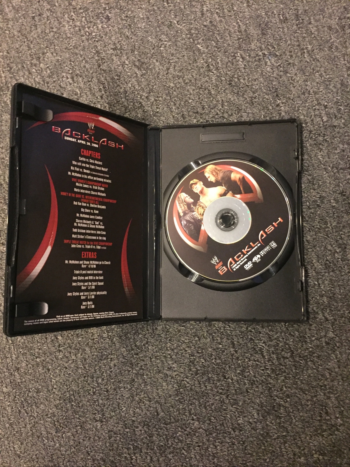 WWE - Backlash 2006 (DVD, 2006) Wrestling ! 651191945412| eBay