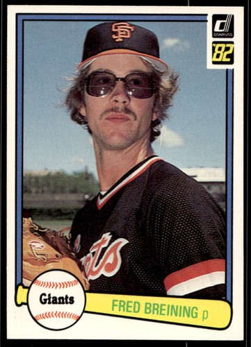 1982 Donruss 186 Fred Breining San Francisco Giants RC Baseball Card | eBay