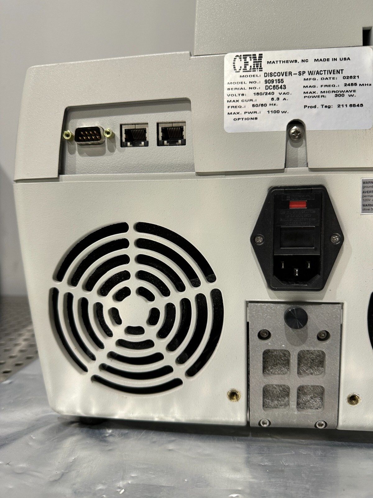 CEM Discover-SP with Activent Microwave Synthesizer 909155 | eBay