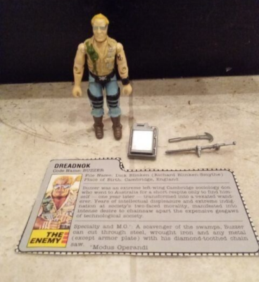 Vintage 1985 GI Joe Dreadnok Buzzer Complete w/ file card | eBay