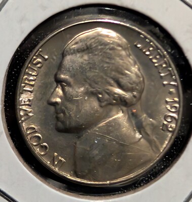 1962 Jefferson Nickel, No Mint Mark, Almost Full Steps, Very Fine ...