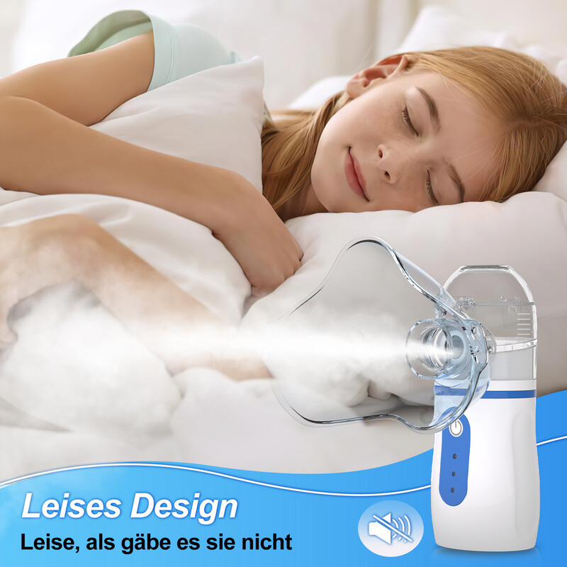 Inhalator Inhaliergerät mit Mundstück und Maske Vernebler für ...
