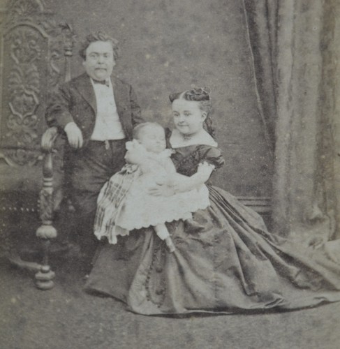 1860s CDV Carte Photo General Tom Thumb Charles Stratton Lavinia Warren ...