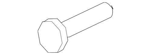 Genuine Nissan Suspension Cross-Member Link Bolt 54580-AL50A | eBay