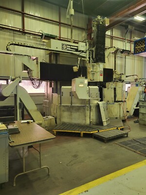 60" Giddings & Lewis CNC Vertical Turret Lathe, VTL, 513-72 VTC, 68 ...