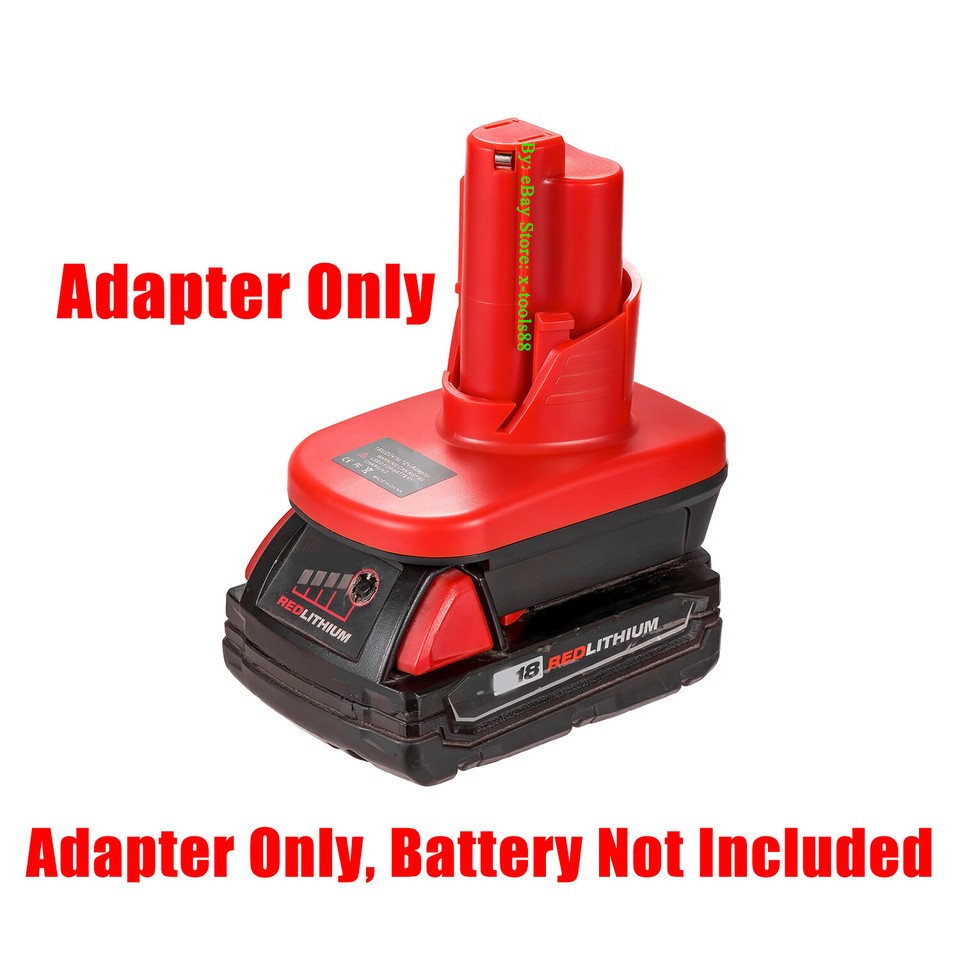 Adapter fits Milwaukee M18 / DeWalt 20V Li-Ion Battery To for Milwaukee ...