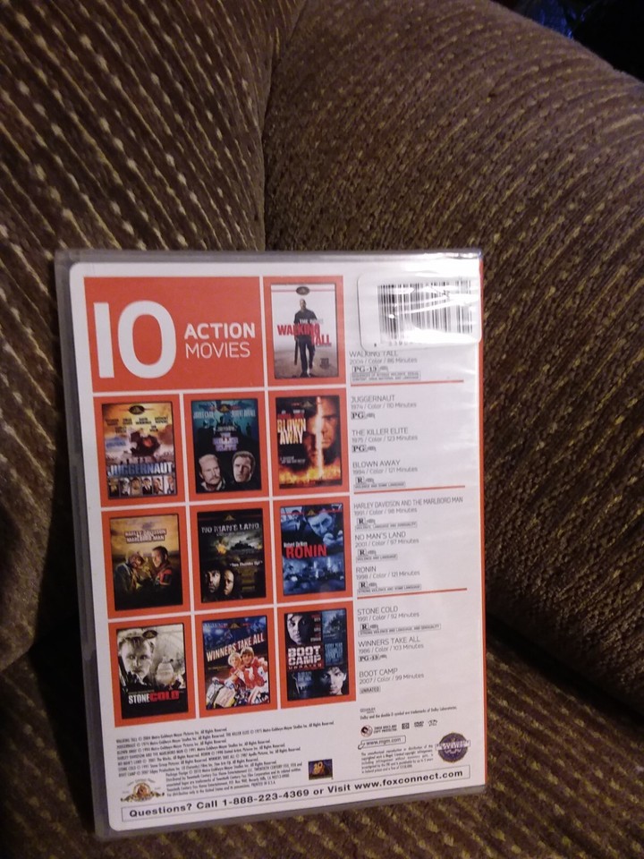 "MGM MOVIE COLLECTION - 10 ACTION MOVIES" (DVD, 2010) RARE BRAND NEW ...