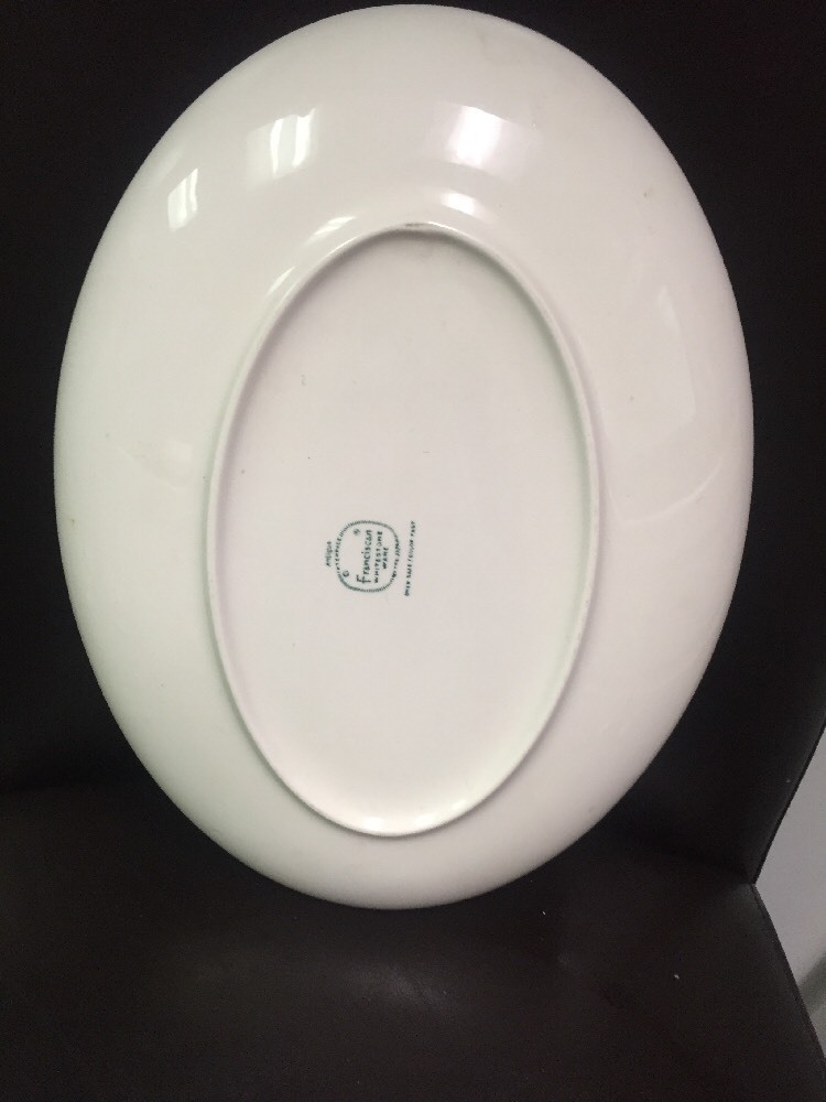 FRANCISCAN WHITESTONE WARE ANTIGUA 13 1/8 X 9 5/8 OVAL PLATTER | eBay
