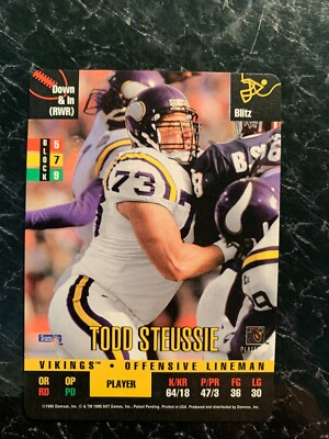 Todd Steussie 1995 DONRUSS RED ZONE Minnesota Vikings | eBay