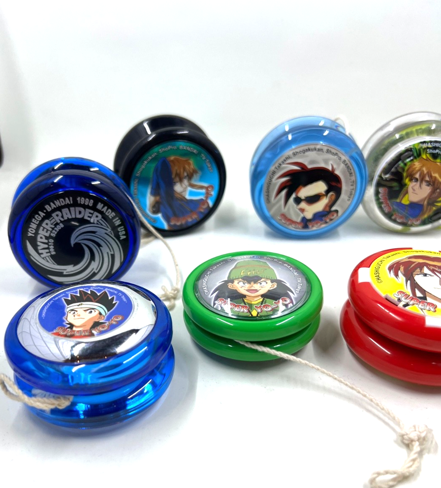 LOT OF 9 VINTAGE YoYo’s 1990 - 2000's Super YoYo Anime Manga Japanese ...